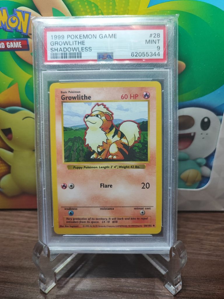 PSA 9 - Base Set Shadowless Growlithe - Grade It